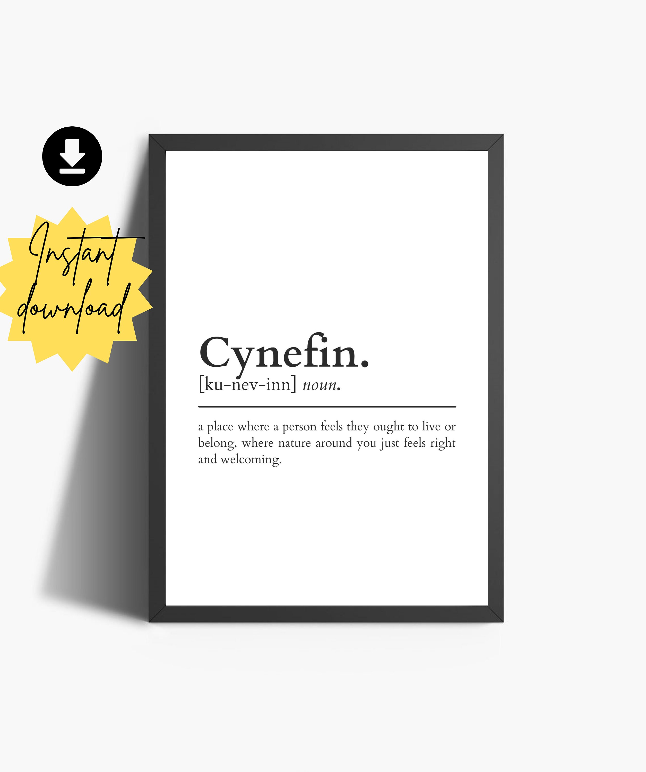 Cynefin Definition Print | Welsh Sayings | Welsh Words | Welsh Quotes ...