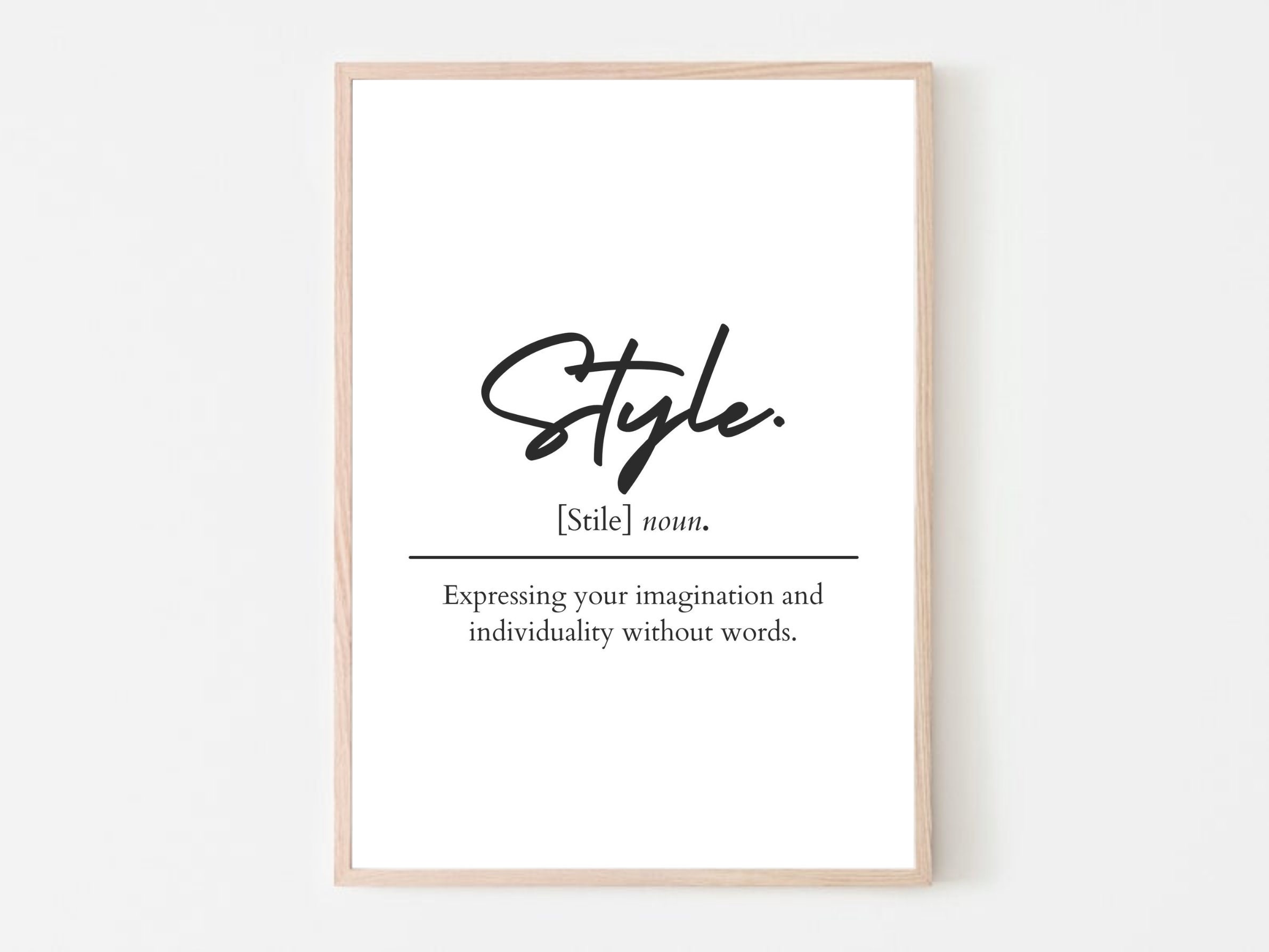 Style Definition Print | Fashion Wall Art | Salon Print | Dressing Room ...