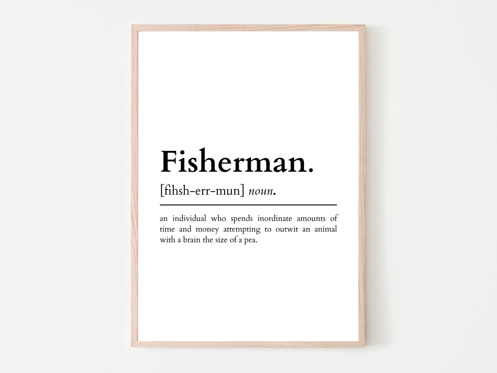 Fisherman Definition Print Fishing Quotes Fishing Gifts - Etsy