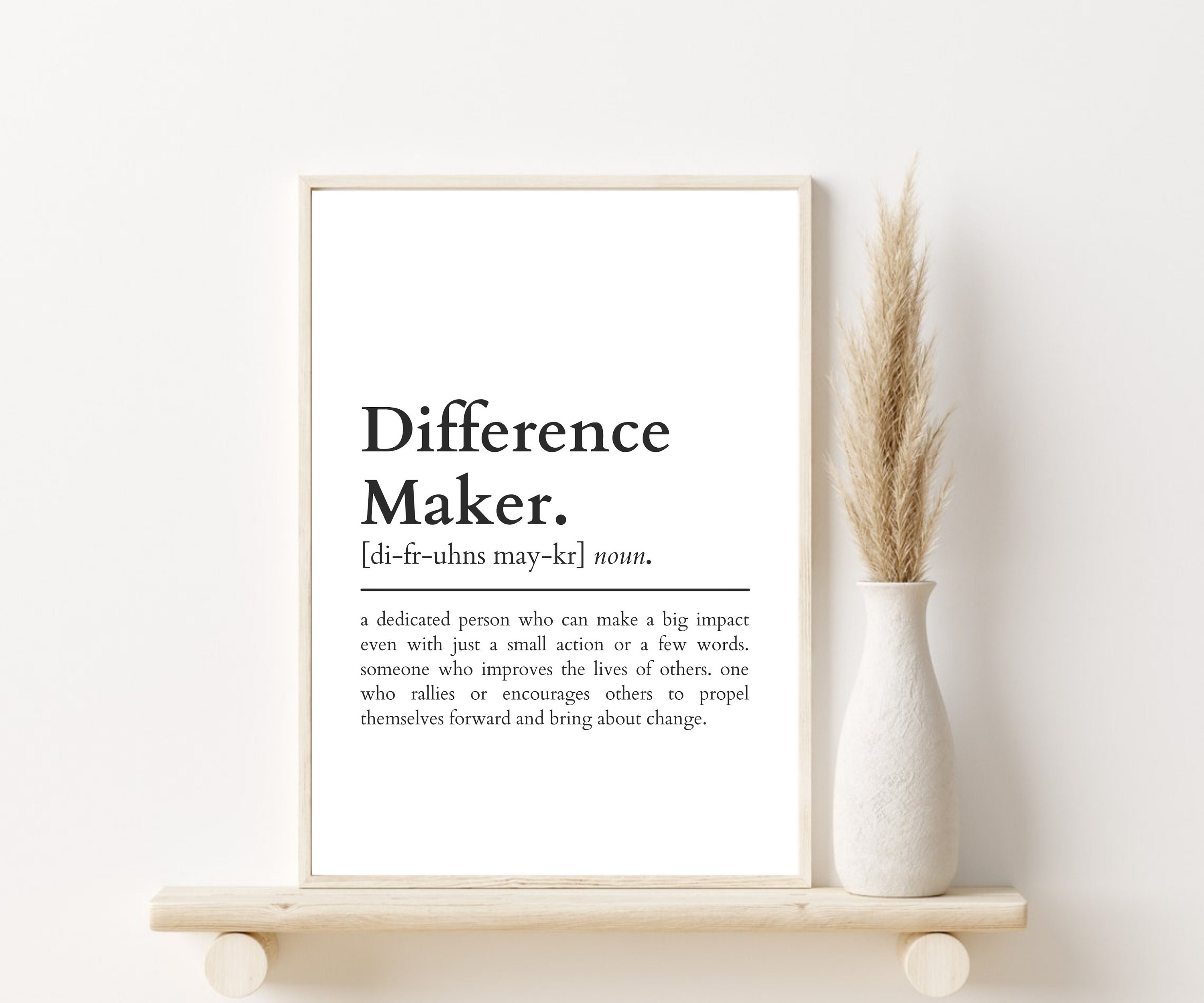 Difference Maker Definition Print Gift for Teachers - Etsy