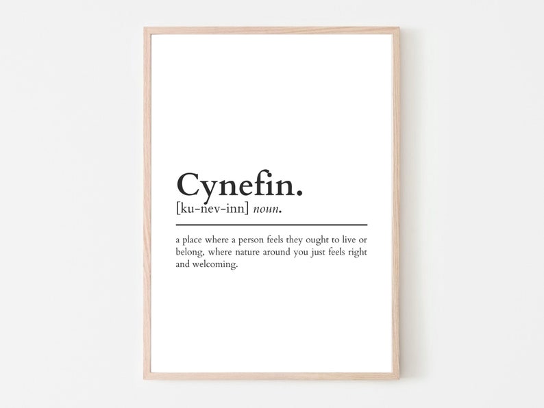 Cynefin Definition Print Welsh Sayings Welsh Words Welsh - Etsy