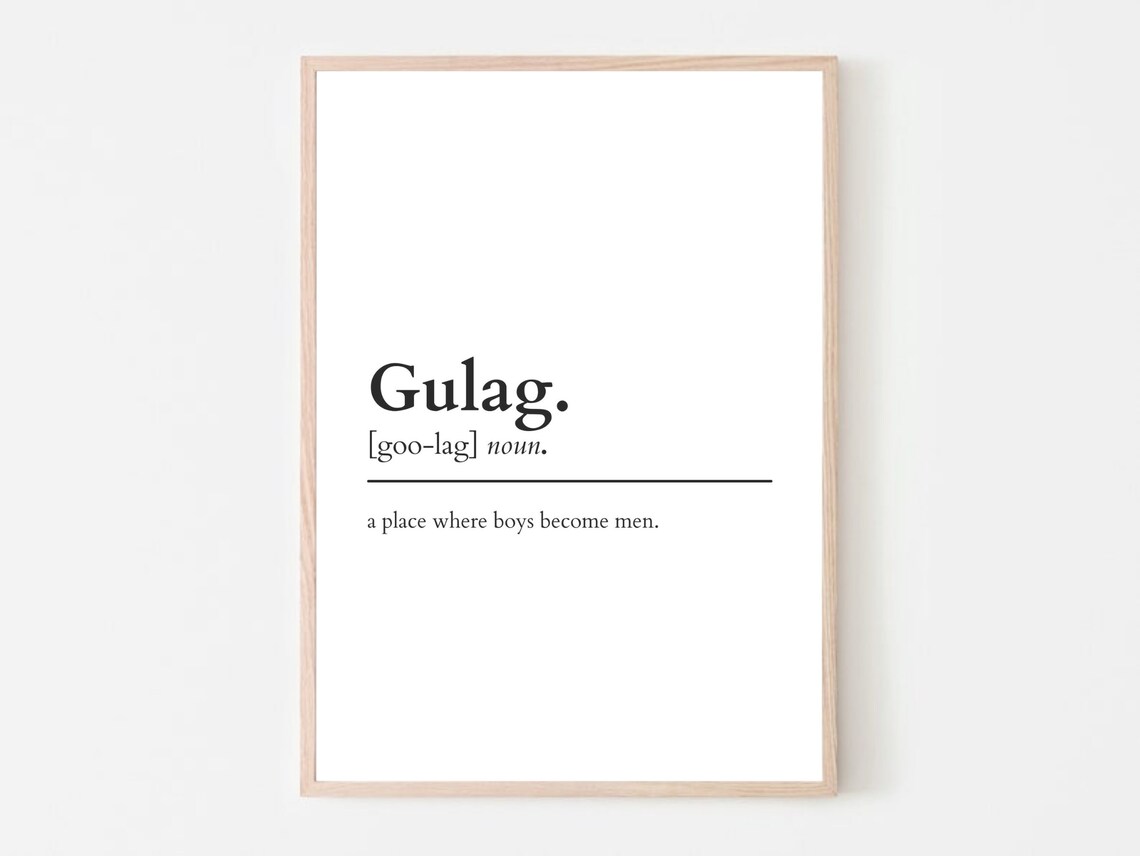 Gulag Definition Print | Game Room Decor (digital Download) - Etsy