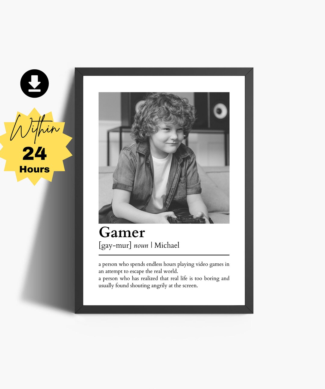 Gamer Definition Print: Personalized Gaming Gift (digital Download) - Etsy