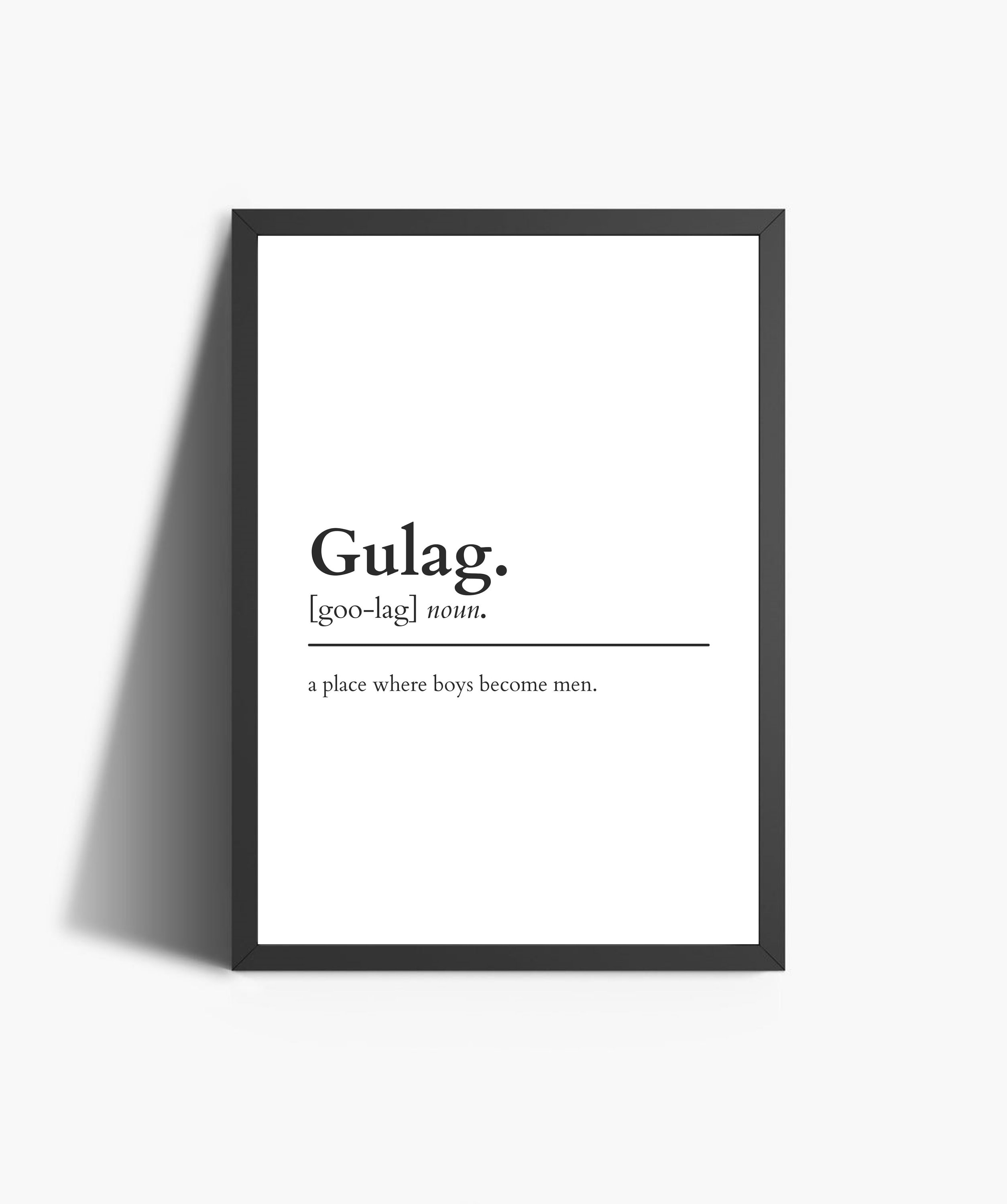 Gulag Definition Print | Game Room Decor (digital Download) - Etsy