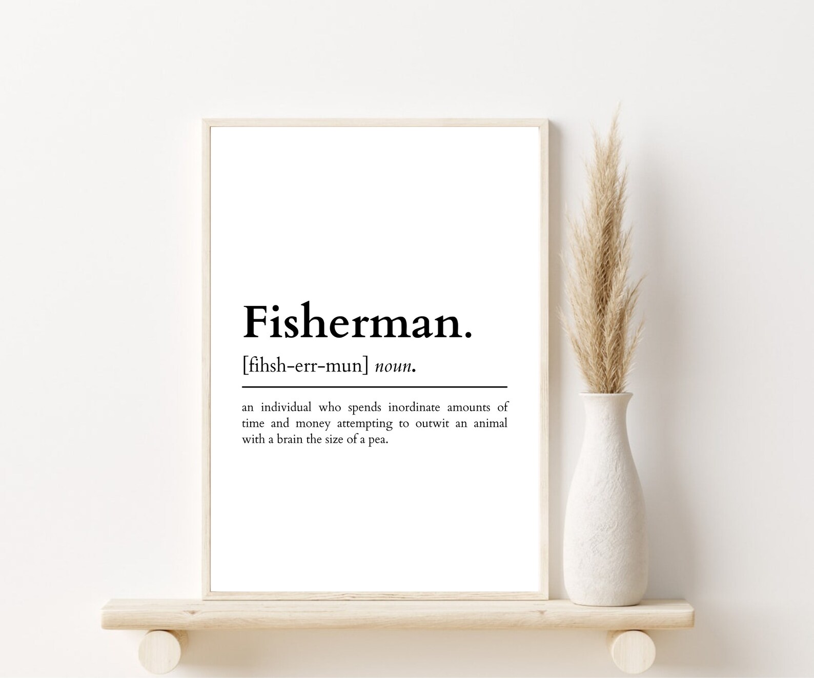 Fisherman Definition Print | Angler Gift (digital Download) - Etsy