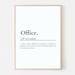 Office Definition Office Wall Decor Printable Wall Art Home Office ...