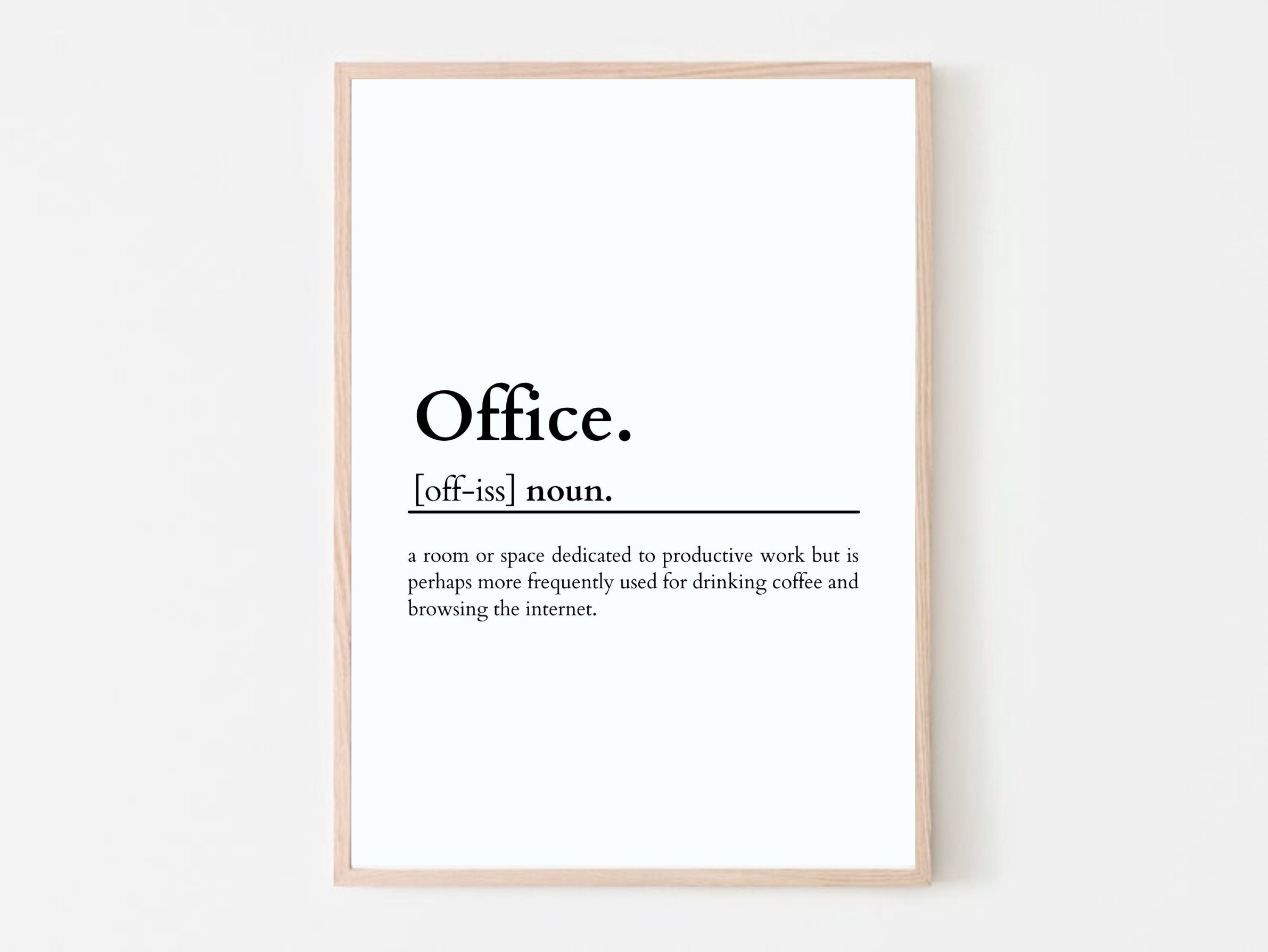 Office Definition Office Wall Decor Printable Wall Art Home Office ...