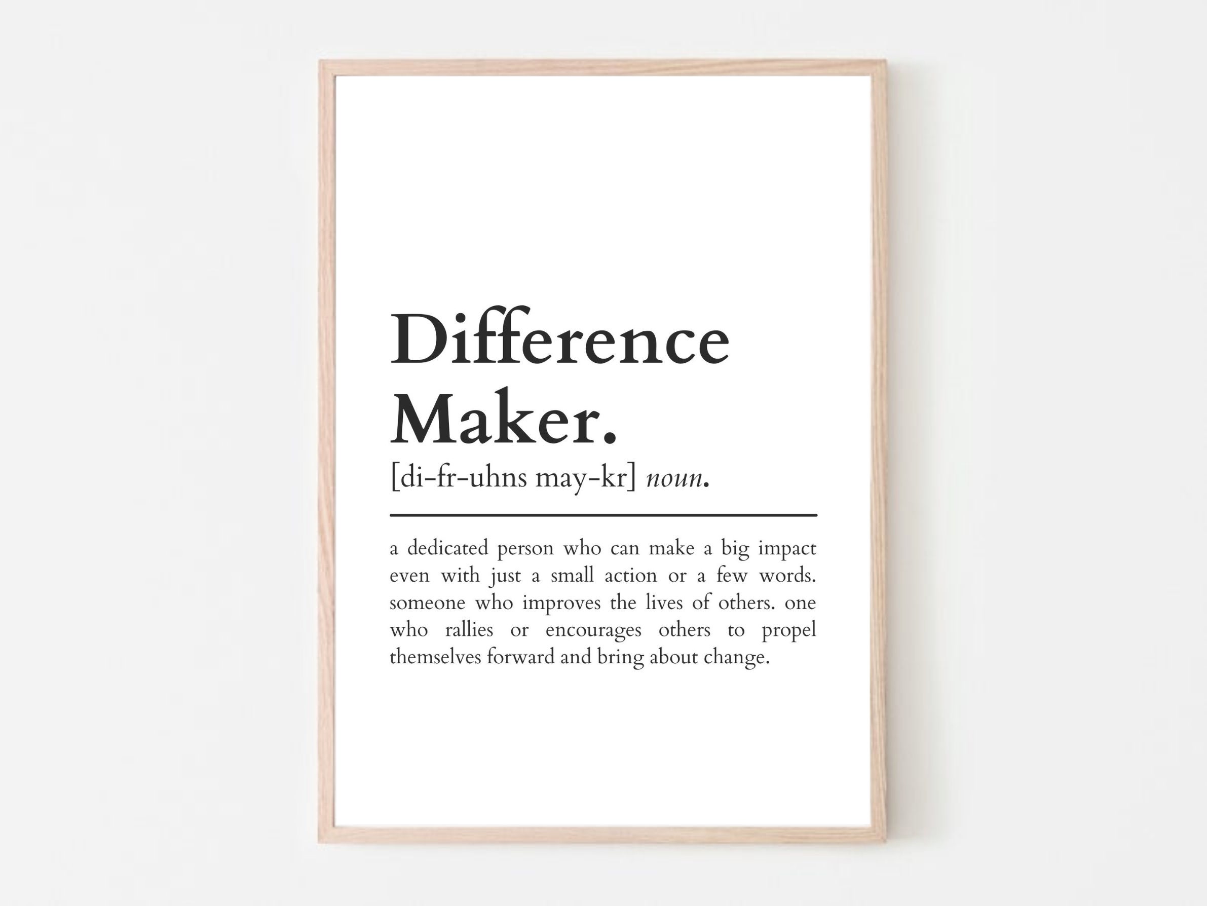 Difference Maker Definition Print Gift for Teachers - Etsy