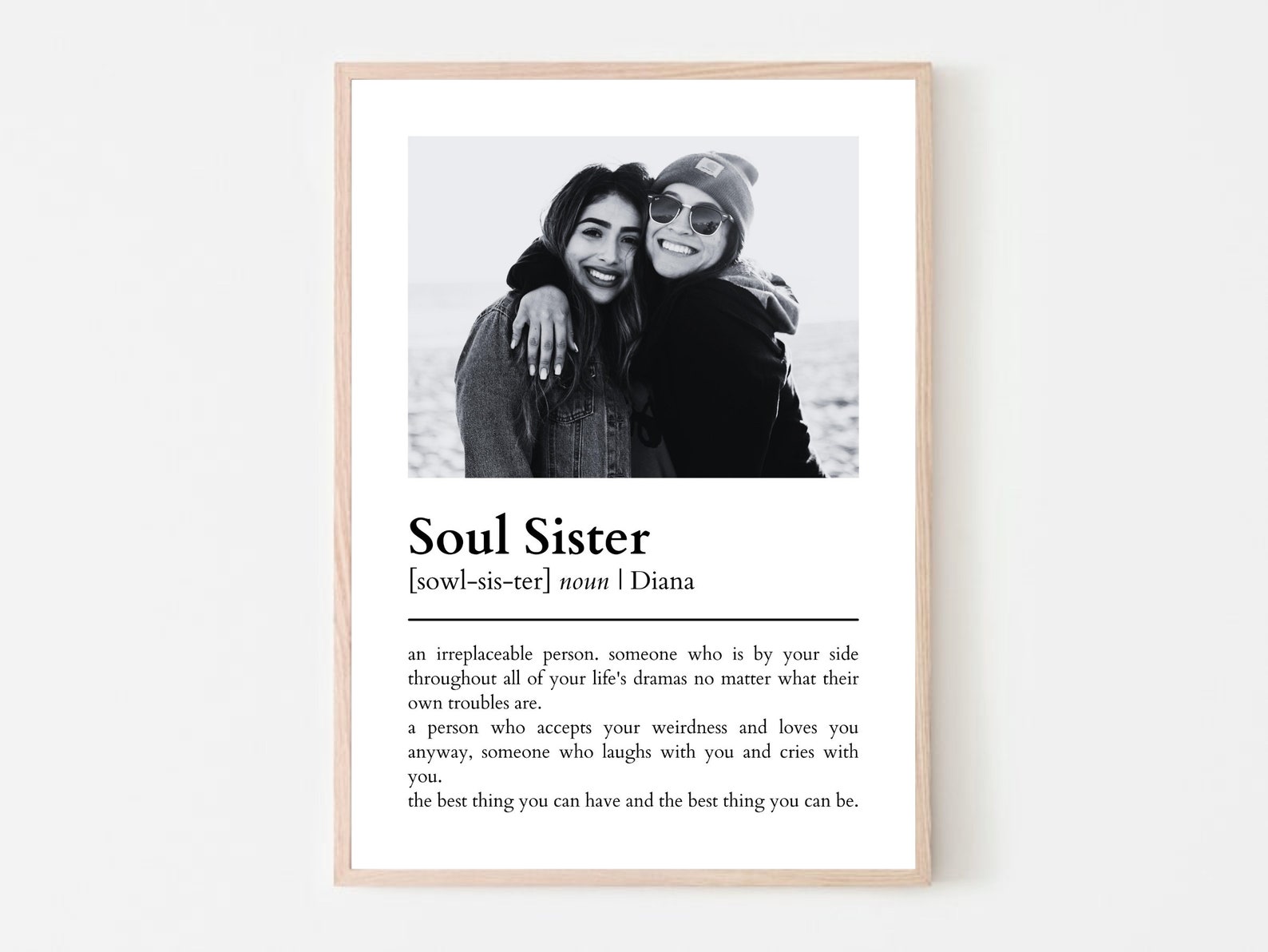 Soul Sister Print | Personalized Gifts | Bestie Birthday Gift ...