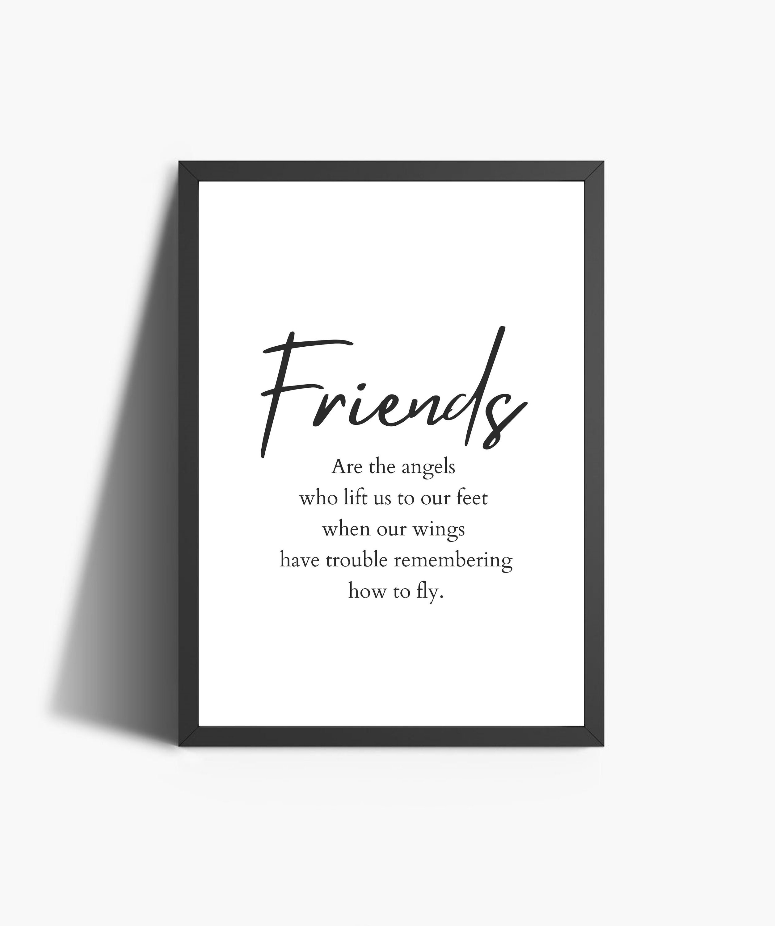 Friends Definition Print Best Friend Prints Bestie Gifts Friendship Day ...