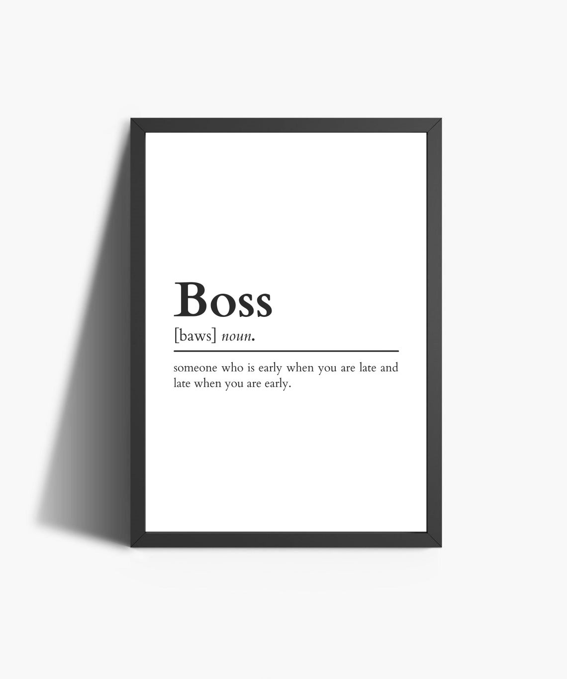 Boss Definition Print Office Wall Art Boss Gifts Gift - Etsy