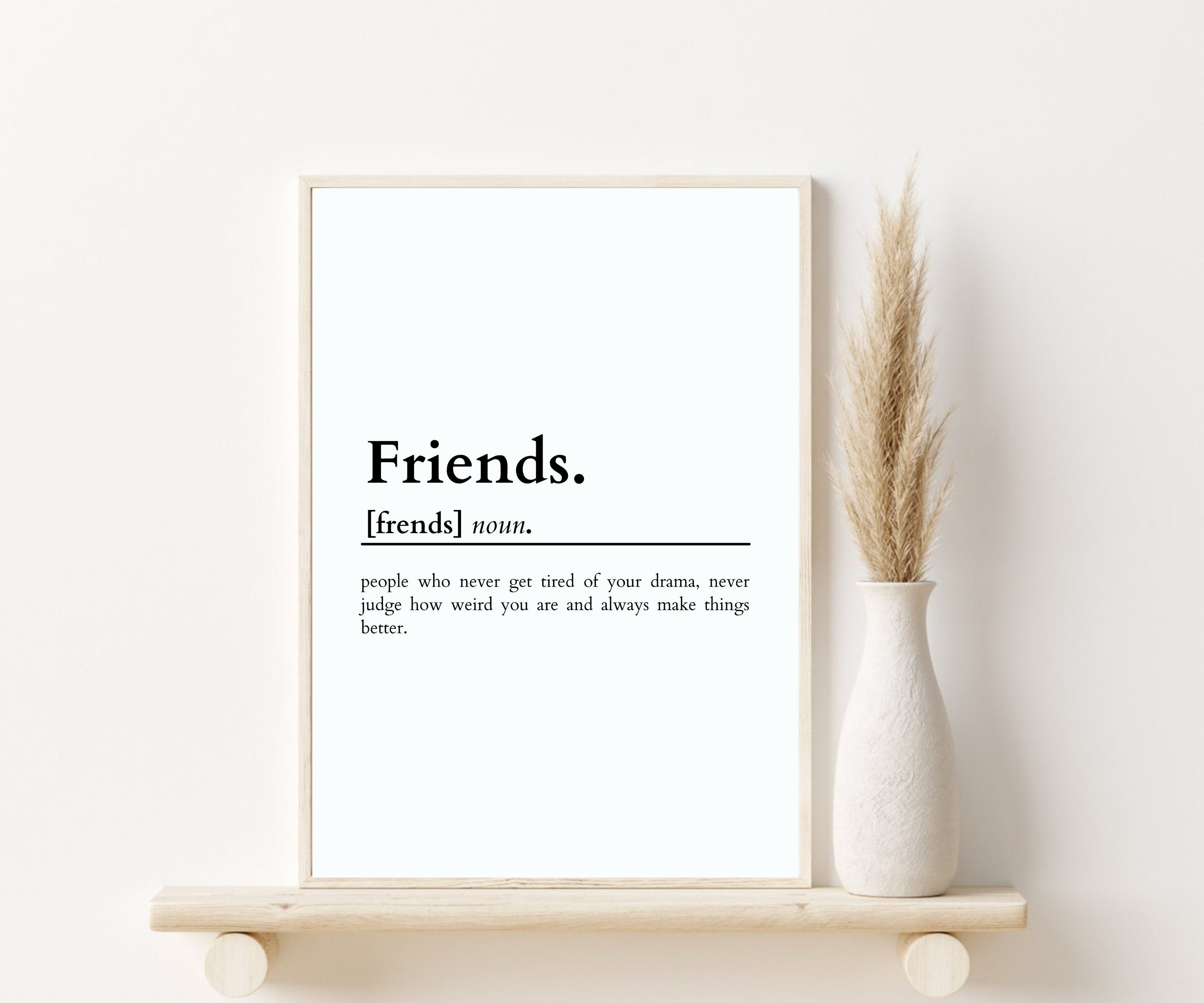 Friends Definition Prints Dictionary Style Definition Print Friends ...