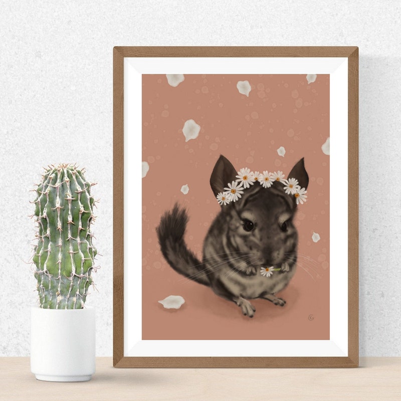Chinchilla Art - Etsy