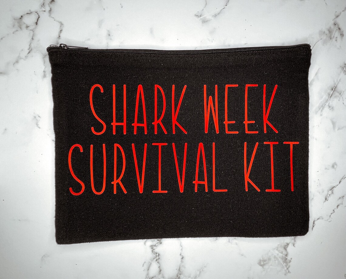 Shark Week Survival Kit Funny Period Bags - Etsy