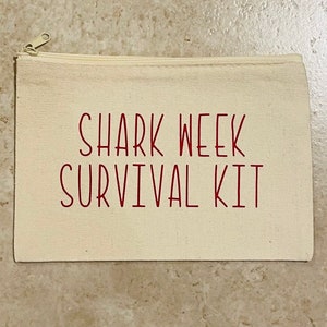 Shark Week Survival Kit Funny Period Bags - Etsy