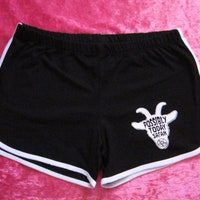Goth Stripped Black & White Shorts,goth Lightweight Beach Shorts,gothic ...