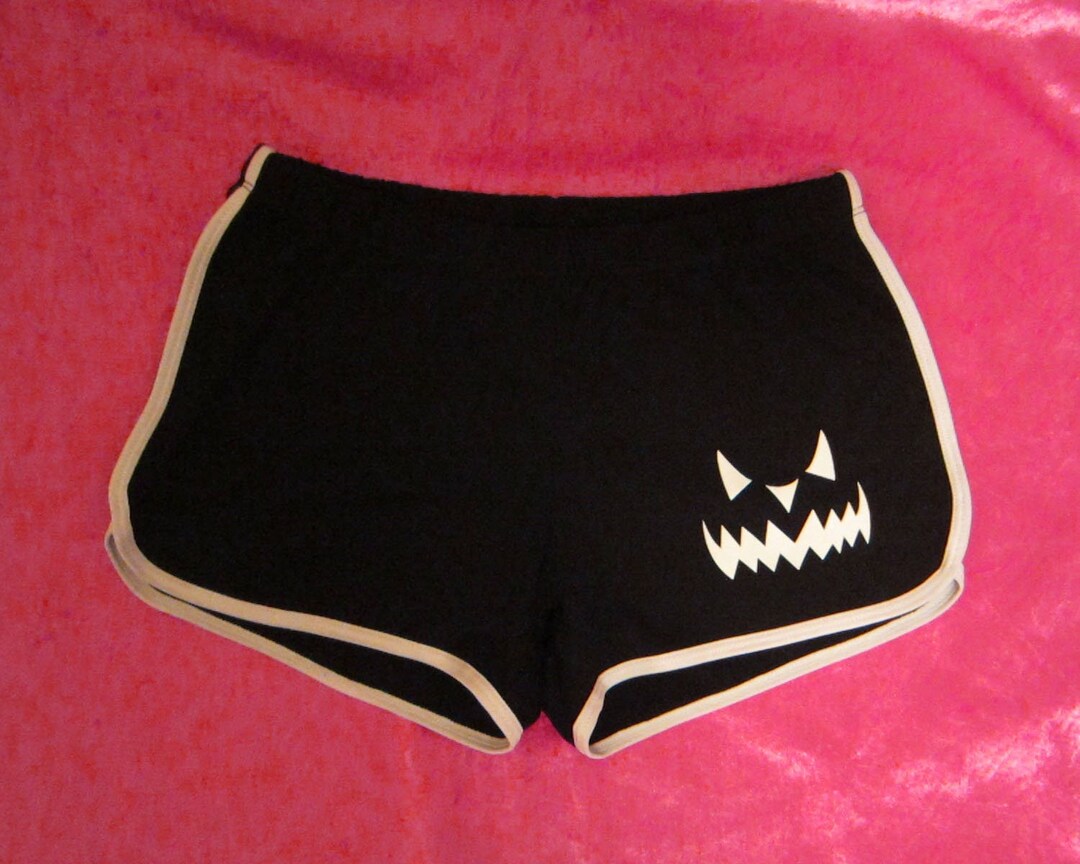 Goth jack O Lantern Horror Ladies Black Cotton Vintage Style Track ...