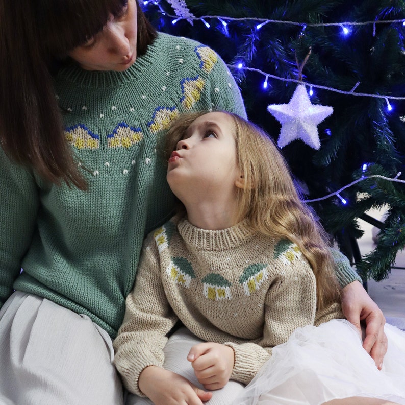 Knitting Pattern Sweet Home Sweater Chunky Jumper PDF Download - Etsy