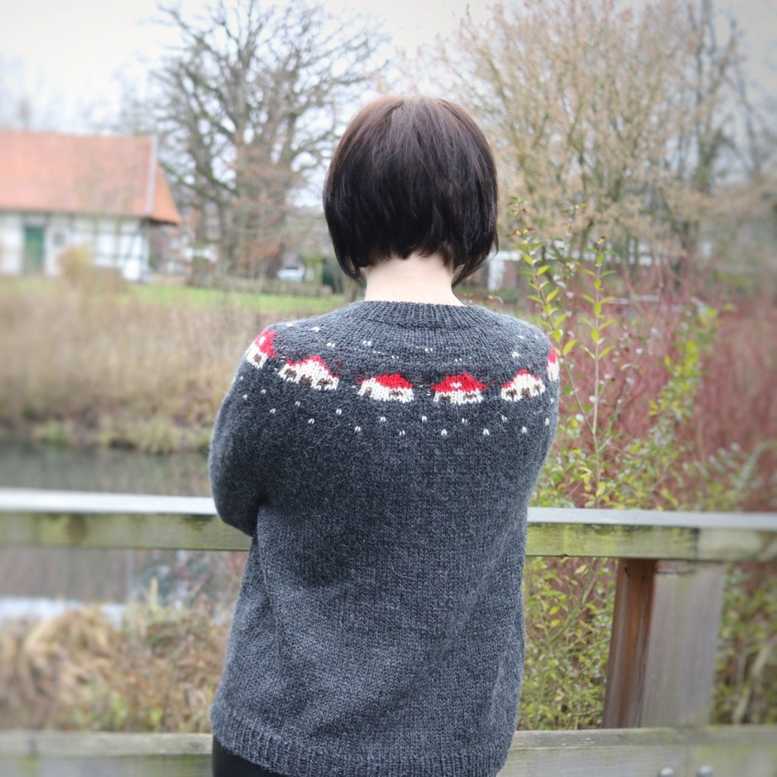 Knitting Pattern Sweet Home Sweater Chunky Jumper PDF Download - Etsy