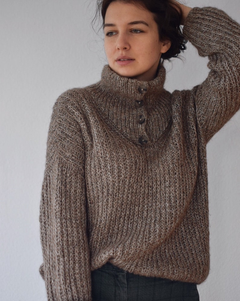 Alps Sweater PDF Knitting Pattern Tutorial Knitwear Design Oversize ...