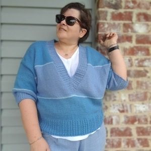 Mayflower Blouse Knitting Pattern Design Romantic Knitwear Elegant ...