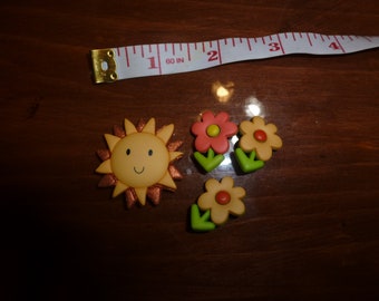 Sun Buttons - Etsy