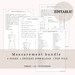 Measurement Bundle. Client Measurements. How to Measure. Editable ...