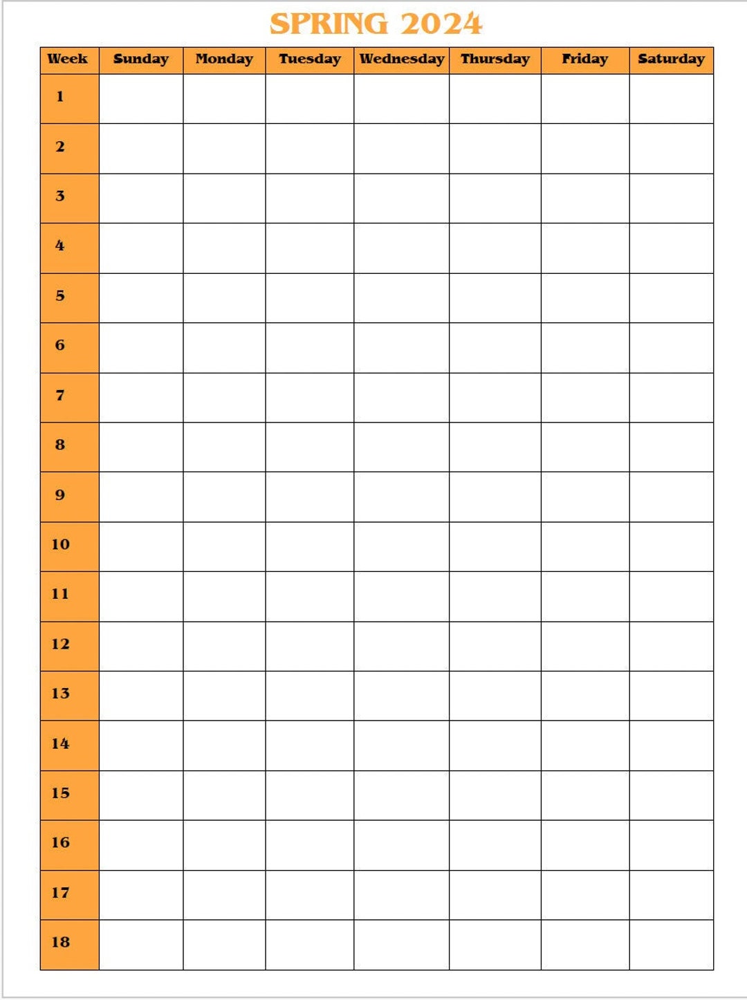 Semester Planner Calendar Printable College Semester Planner School ...