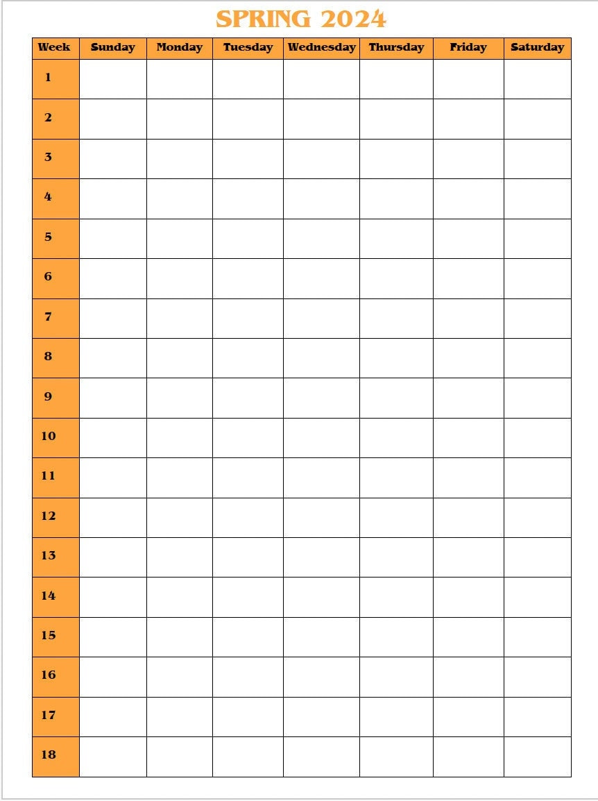 Semester Planner Calendar Printable College Semester Planner School ...