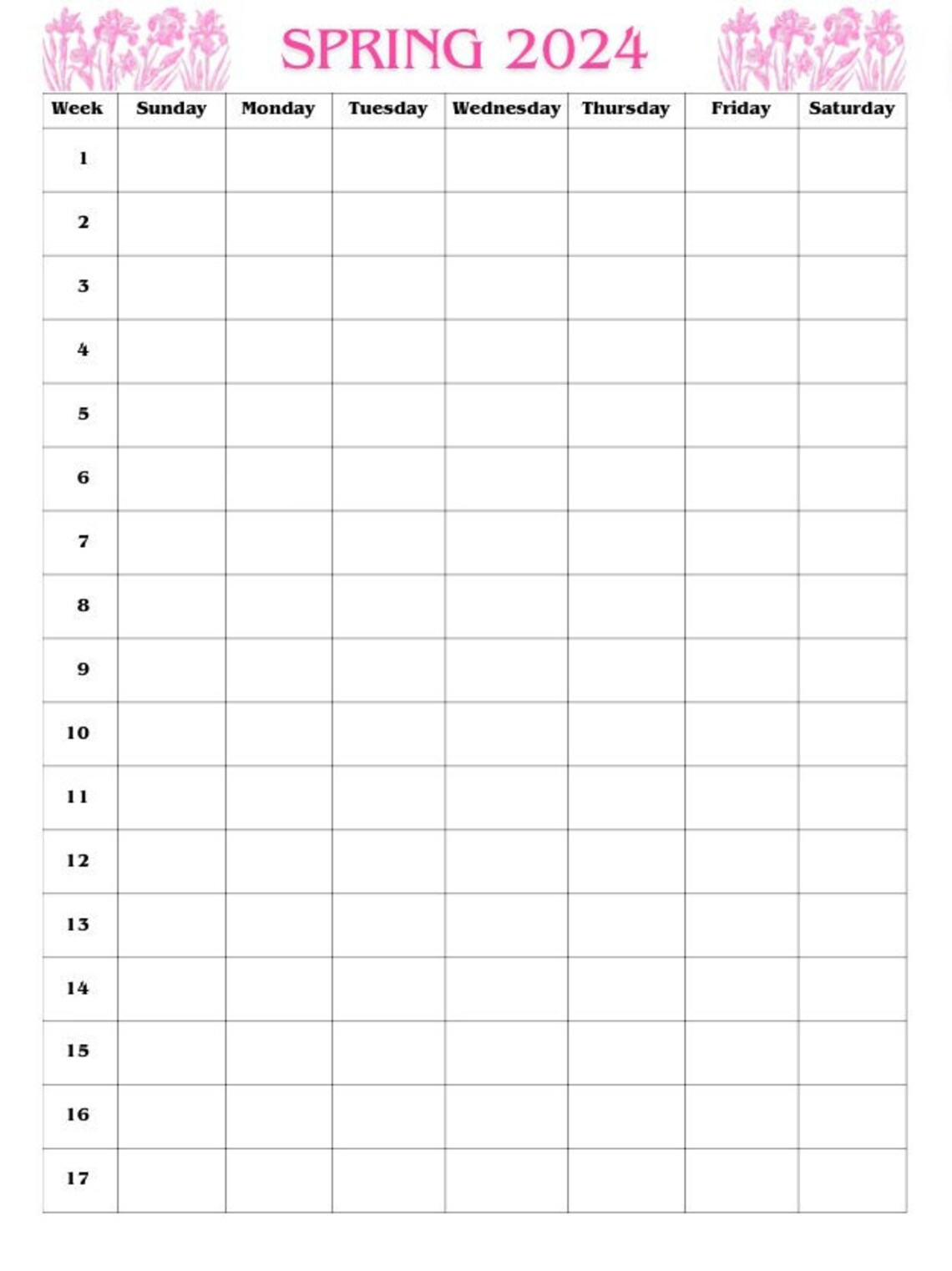 Semester Planner Calendar Printable College Semester Planner School ...