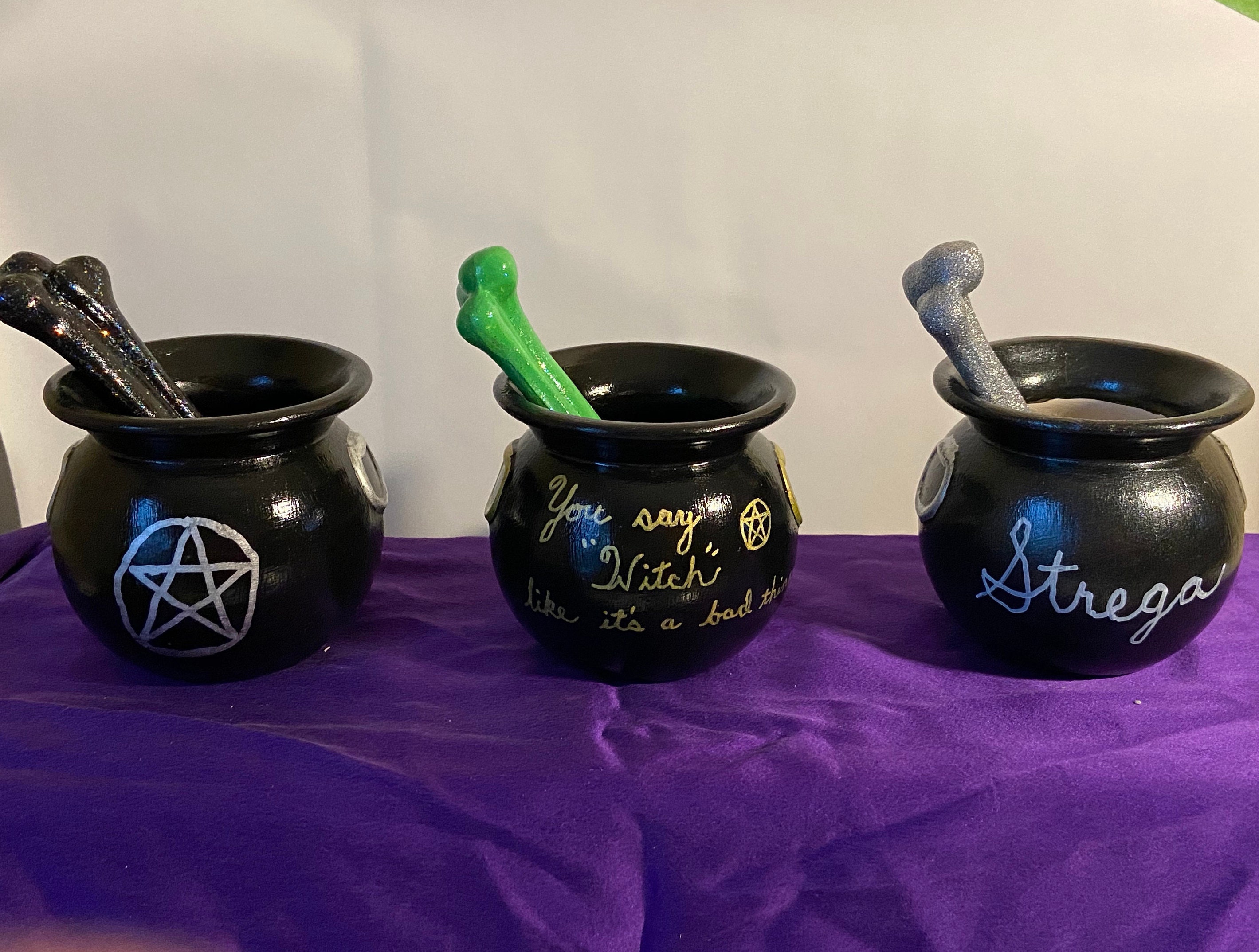 Hand Painted Decorative Cauldron | Etsy