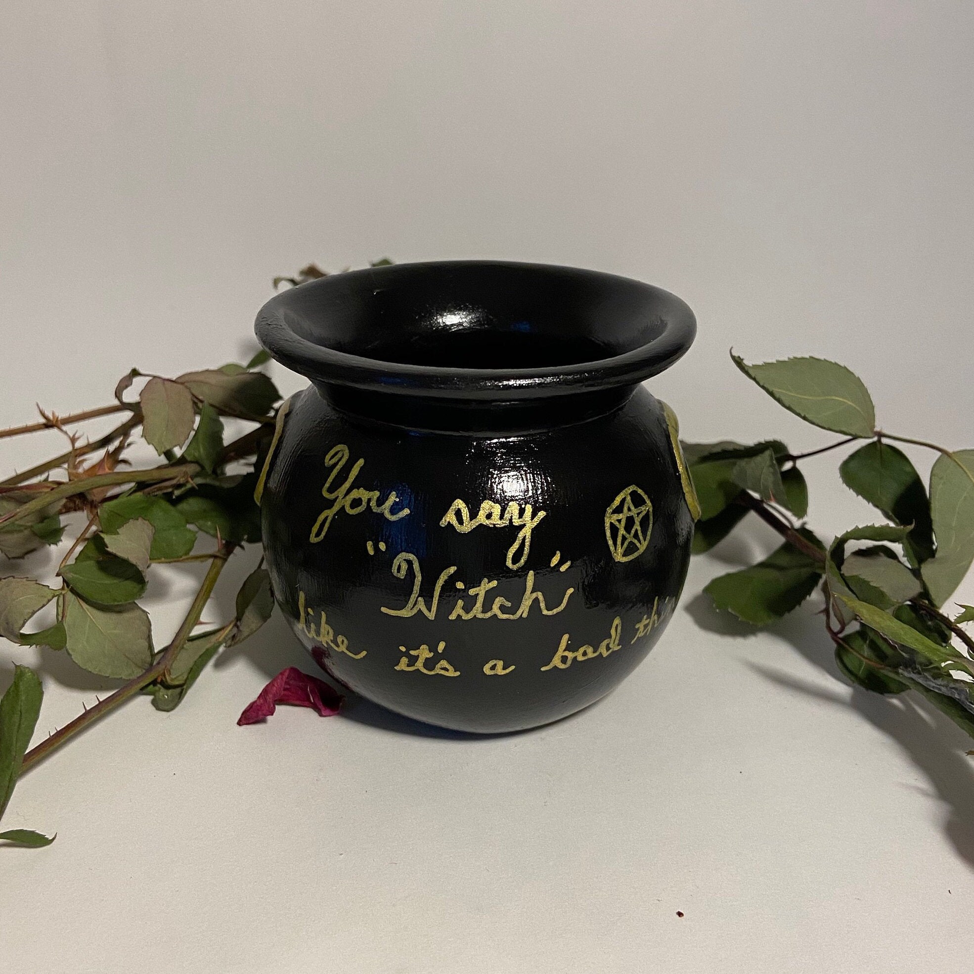 Hand Painted Decorative Cauldron | Etsy