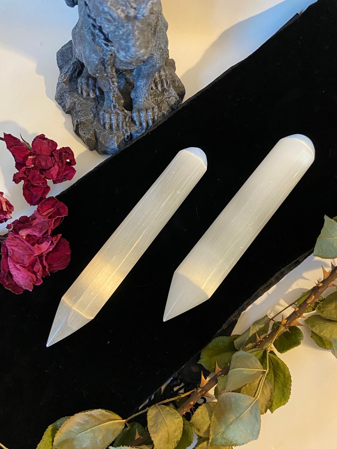 Smooth Selenite Wand, Large - Etsy