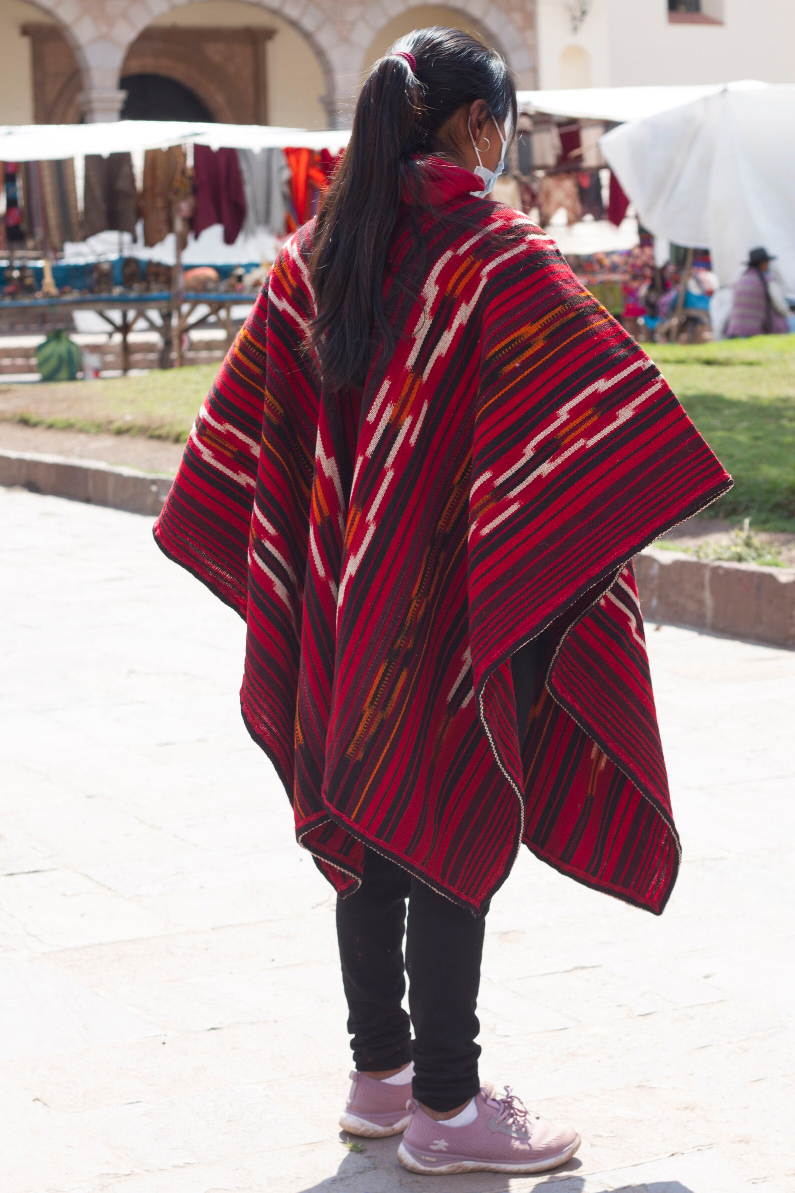 Native American Alpaca Poncho From Peru Unisex Use Machine Etsy