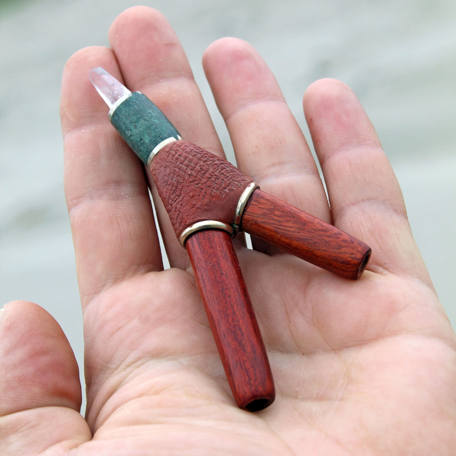 Kuripe Kuripi Made of Palo Sangre Decorated With - Etsy