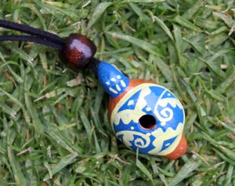 Sea Shell Shaped Clay Whistle Necklace for Shamanic Ceremony and ...