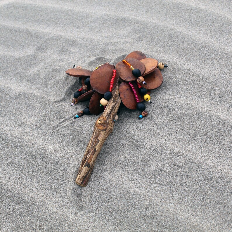 Shipibo Seed Rattle Maraca Handle Part Made From Aya Vine - Etsy