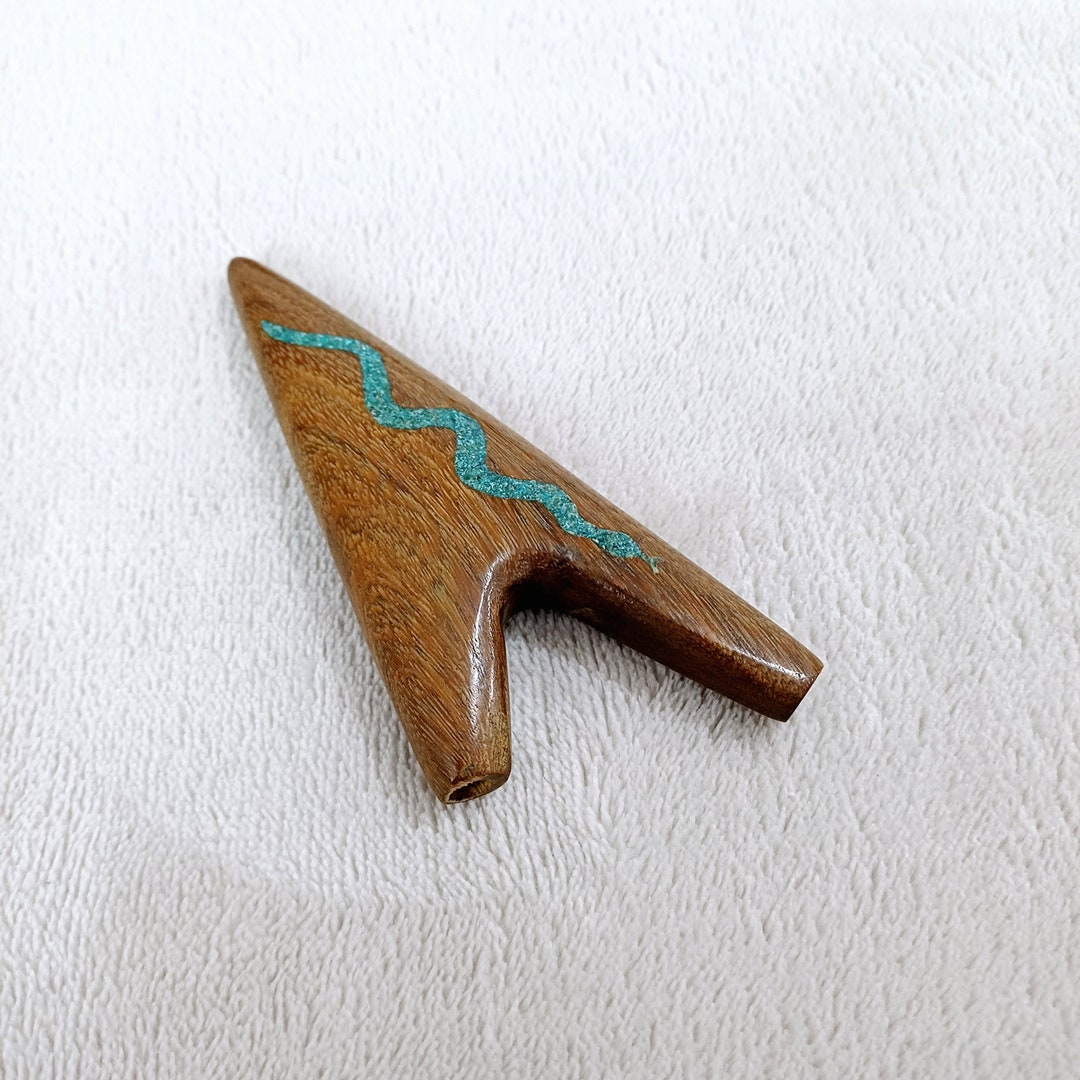 Single Block Kuripe Pipe Made of Madera Negra SNAKE is Made of Peruvian ...