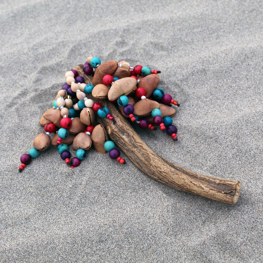 Shipibo Seed Rattle Maraca Handle Part Made From Aya Vine Traditional ...