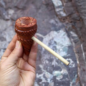 Snake Kashimbo Shamanic Ceremonial Pipe Peace Pipe Hand Carved Made of ...