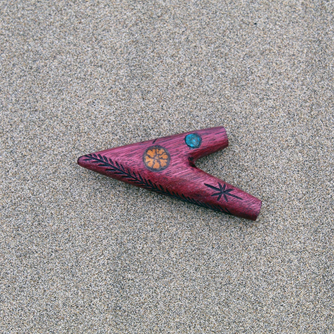 Single Block Rosewood Kuripe Self Applicator: Peruvian Turquoise & Aya ...