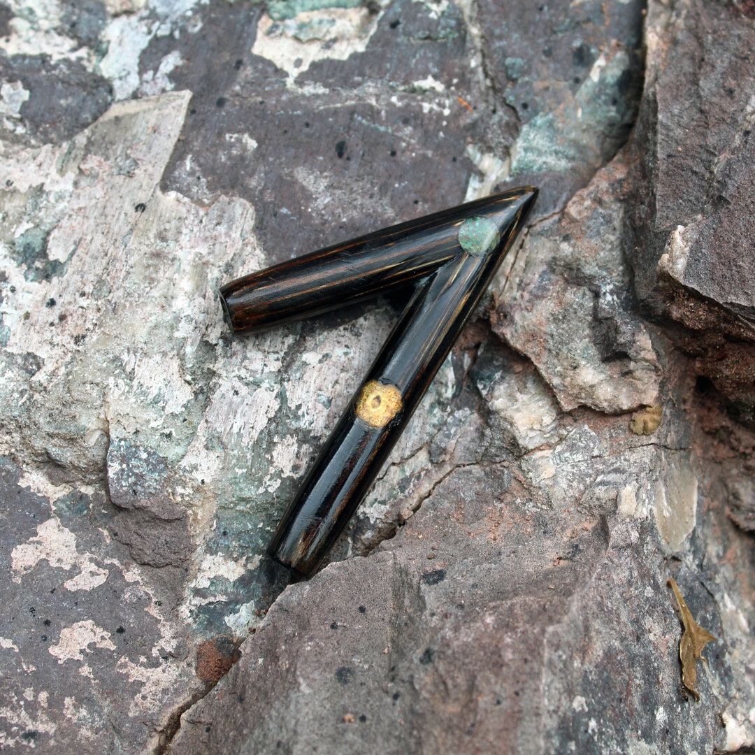 Thin Kuripe Kuripi Self Applicator Made of Chonta Wood Decorated With ...