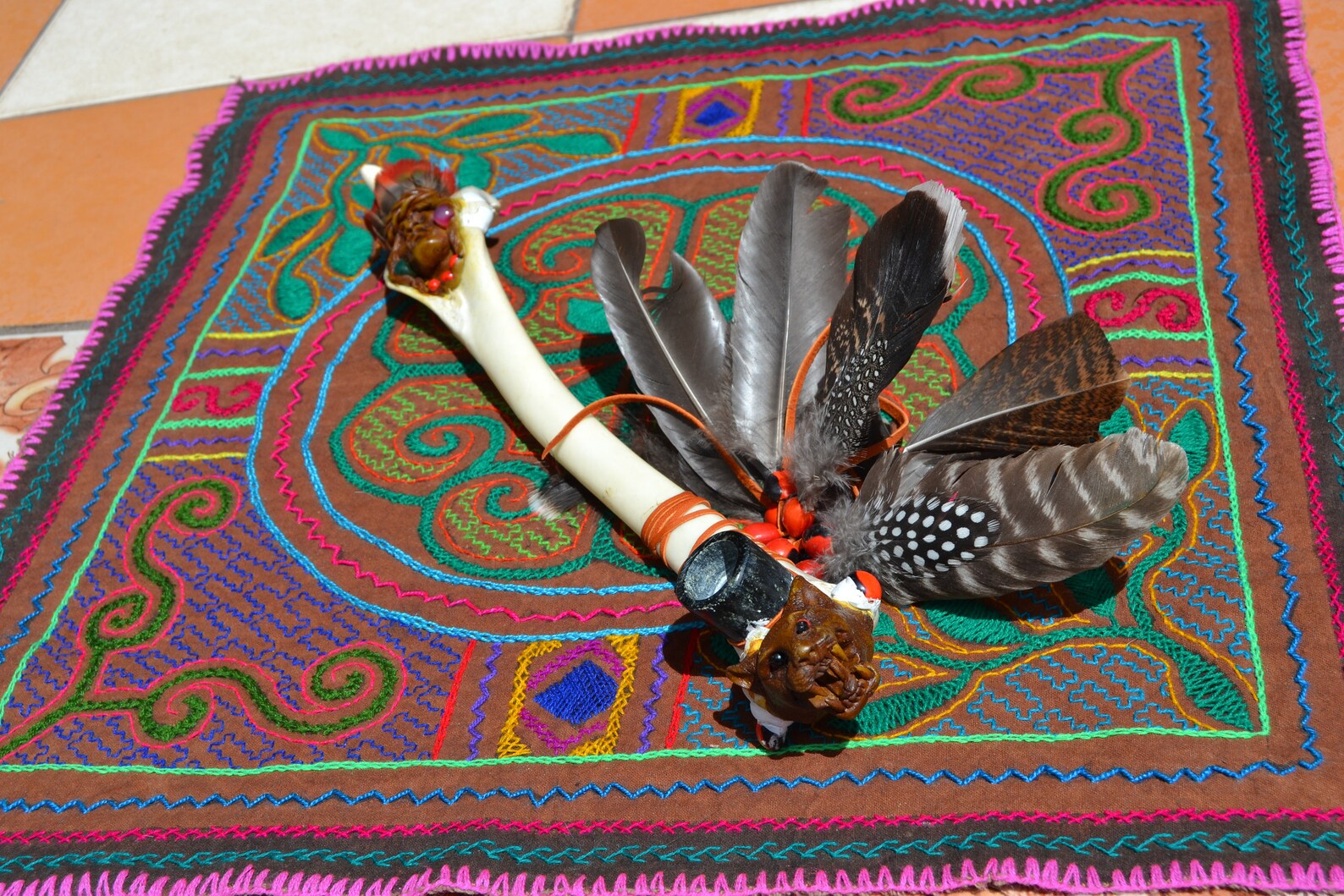 Shamanic Ceremonial Pipe Made of Condor Bone Machu Picchu | Etsy