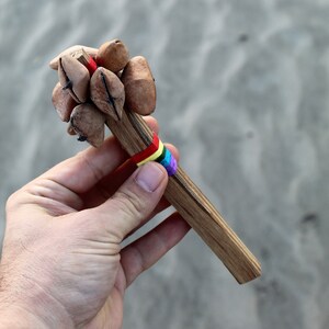 Seed Rattle ~ Maraca ( 10 Seeds ) | Handle Part Made From Aya Vine ...