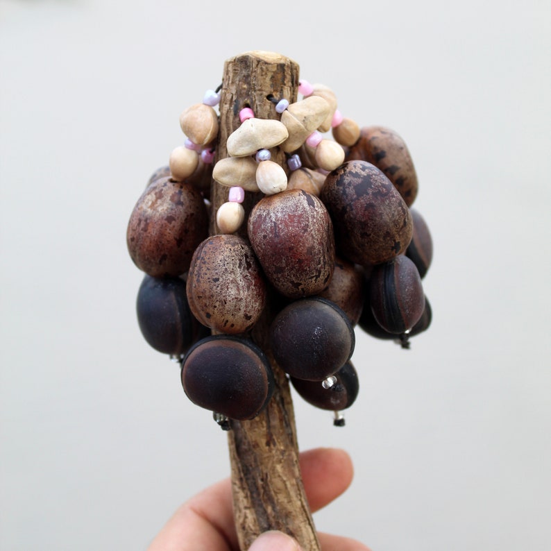 Shipibo Seed Rattle Maraca Handle Part Made From Aya Vine - Etsy