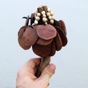 Shipibo Seed Rattle Maraca Handle Part Made From Aya Vine - Etsy