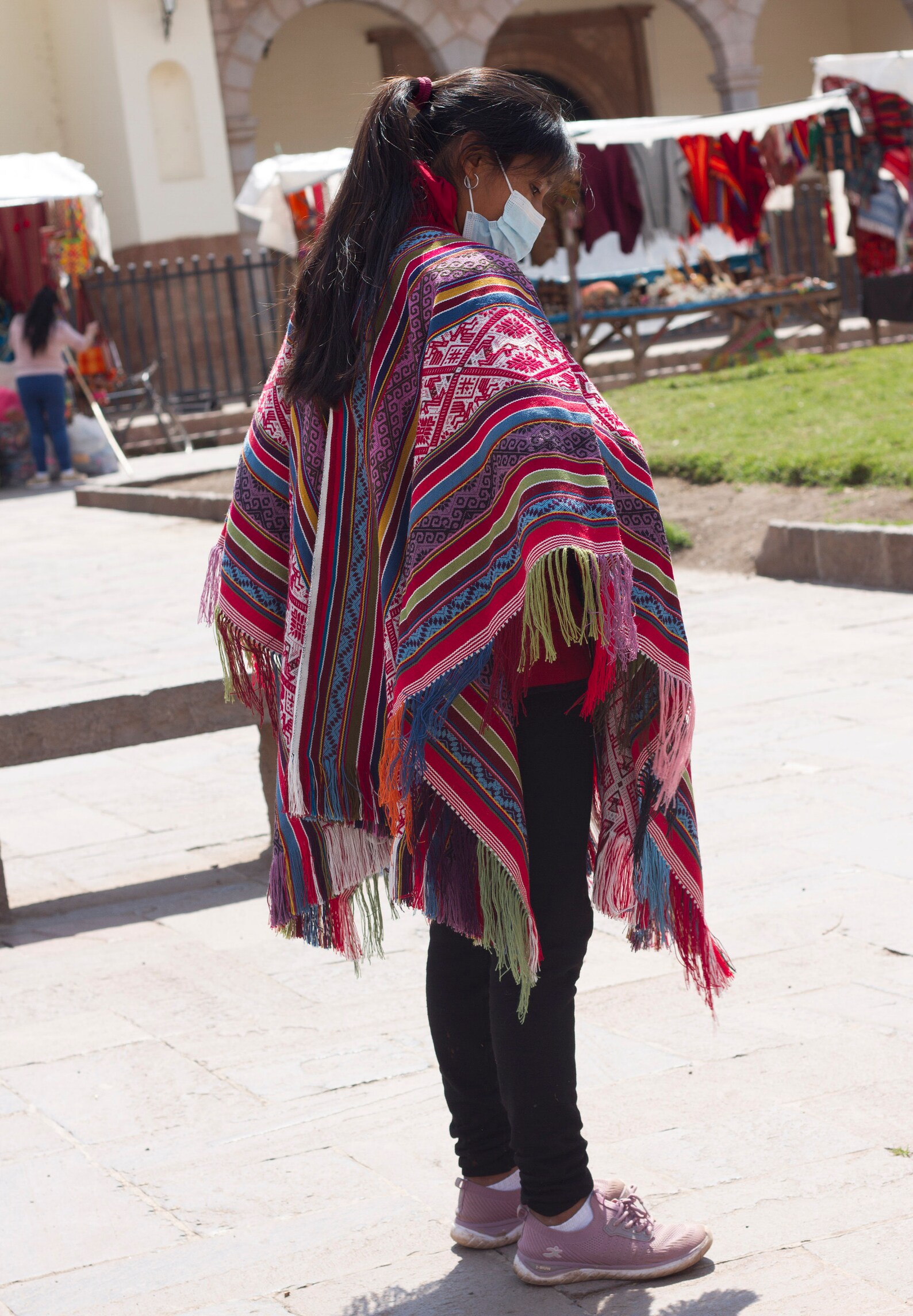 Native American Alpaca Poncho From Peru Unisex Use Machine | Etsy