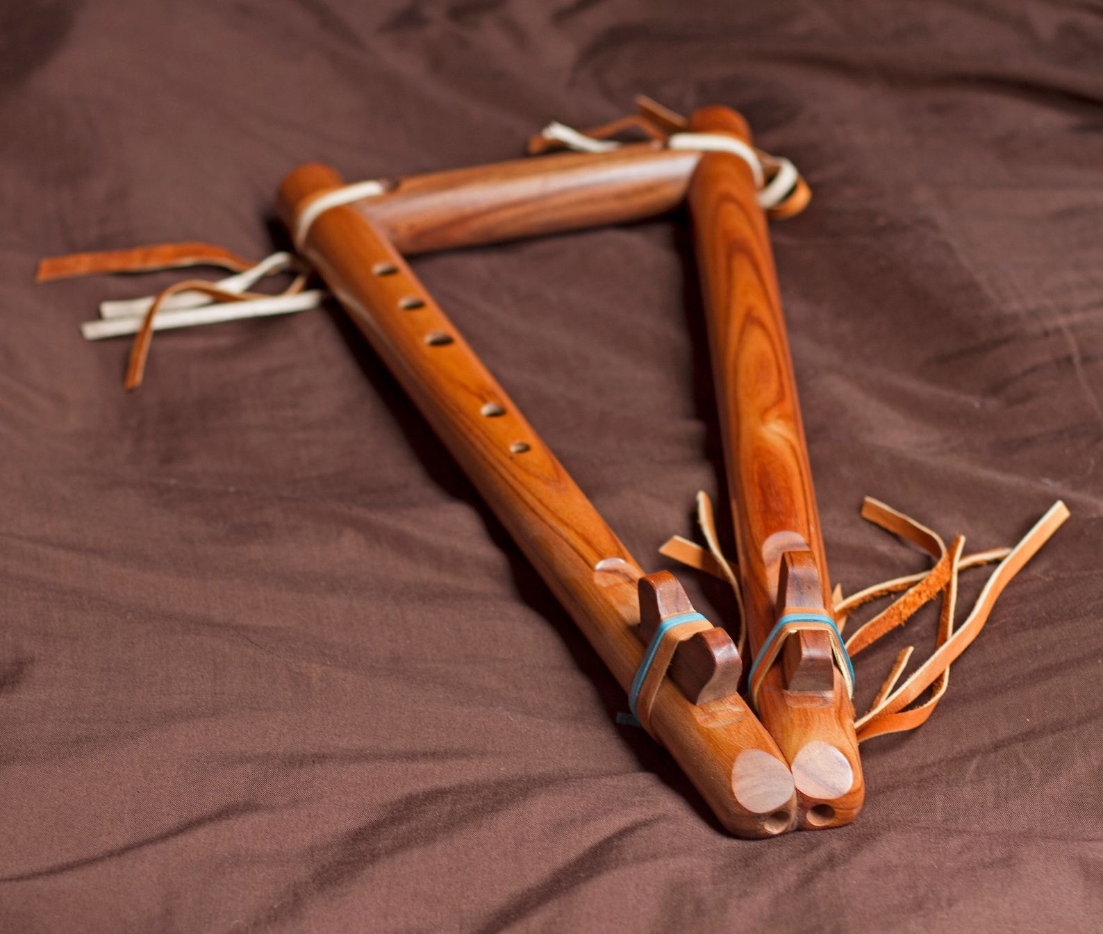 Double Drone Native American Flute Made of Jacaranda | Etsy