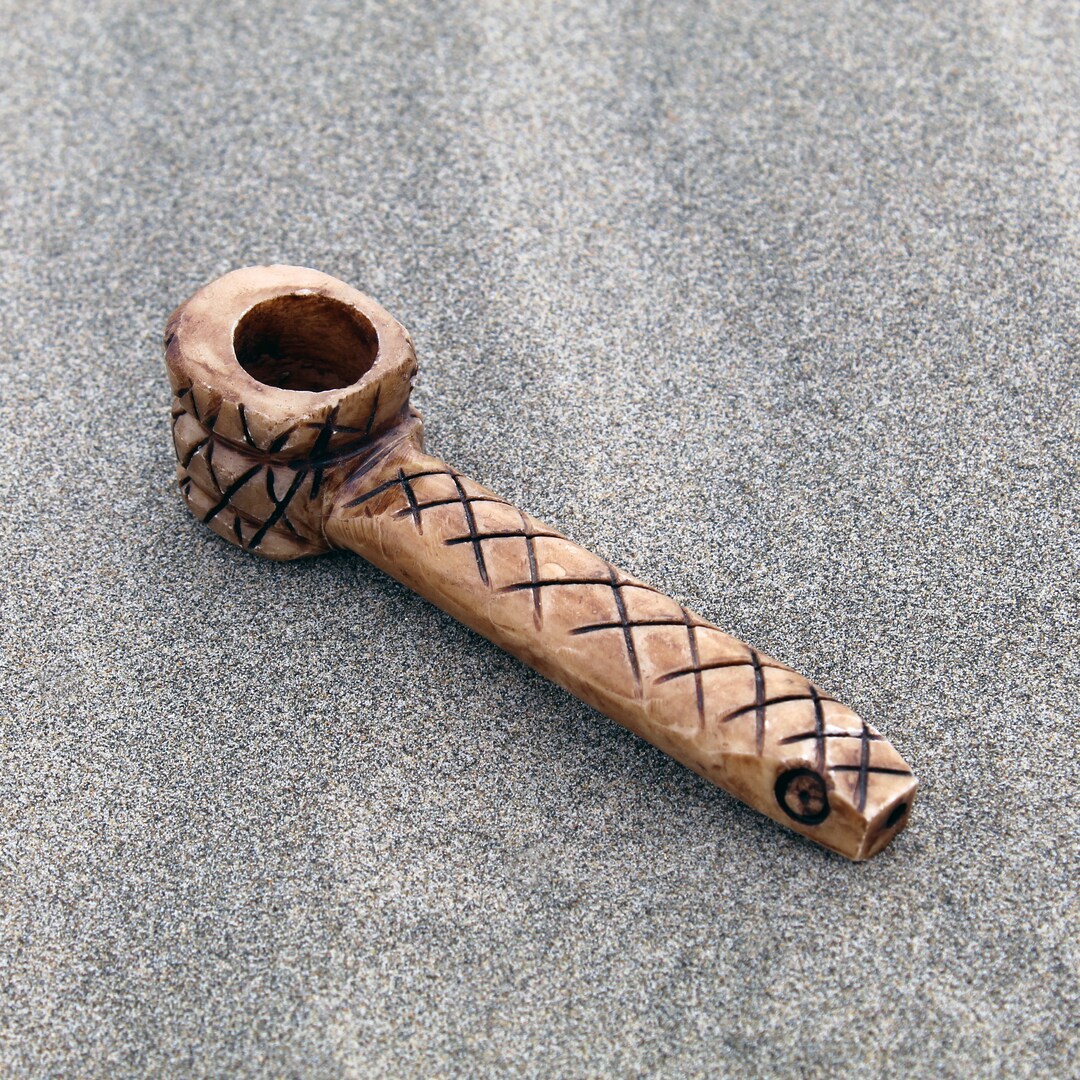 Handmade Tobacco Pipe Made of Alabaster Stone Traditional Andean Icon ...