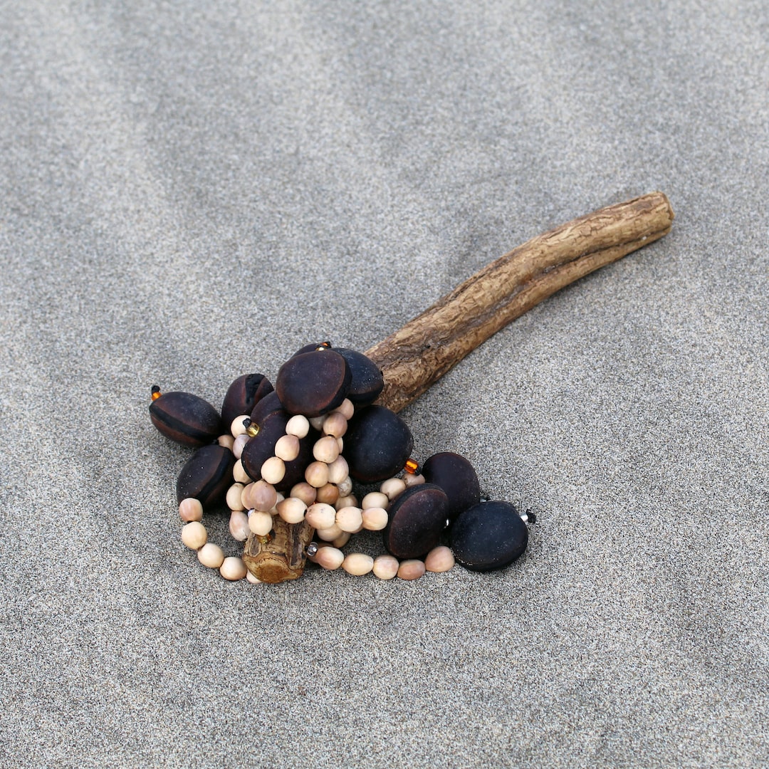 Shipibo Seed Rattle Maraca Handle Part Made From Aya Vine Traditional ...